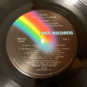 The Sting - Original Motion Picture Soundtrack - Marvin Hamlisch Scott Joplin - the Entertainer ...