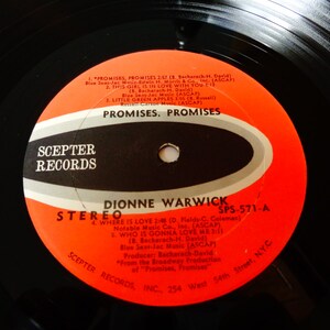 Dionne Warwick - Promises, Promises - "this Girl is in Love With You" - Pop Soul - Scepter 1968 ...