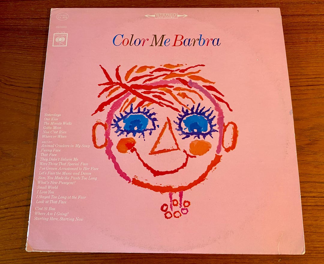Barbra Streisand - Color Me Barbra Vinyl LP - 1966 Columbia Album W ...