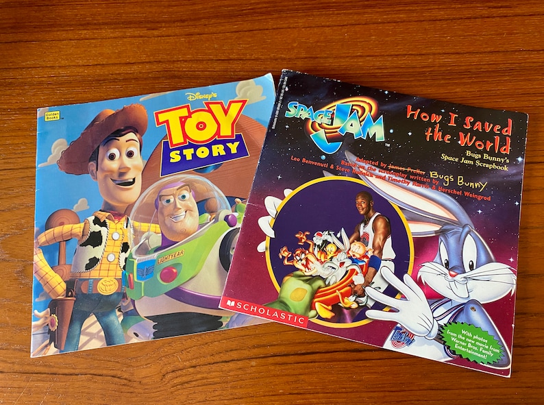 Vintage Space Jam & Toy Story Children's Books - 1996 - Etsy