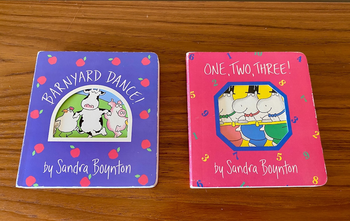 Sandra Boynton Board Books: Barnyard Dance & One, Two, Three - Etsy