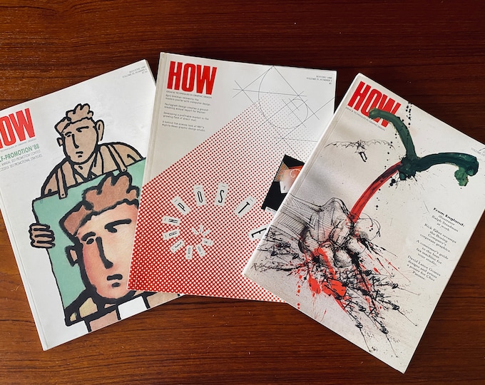 HOW Magazines 1980s/90s Graphic Design Logos Typography Advertising ...