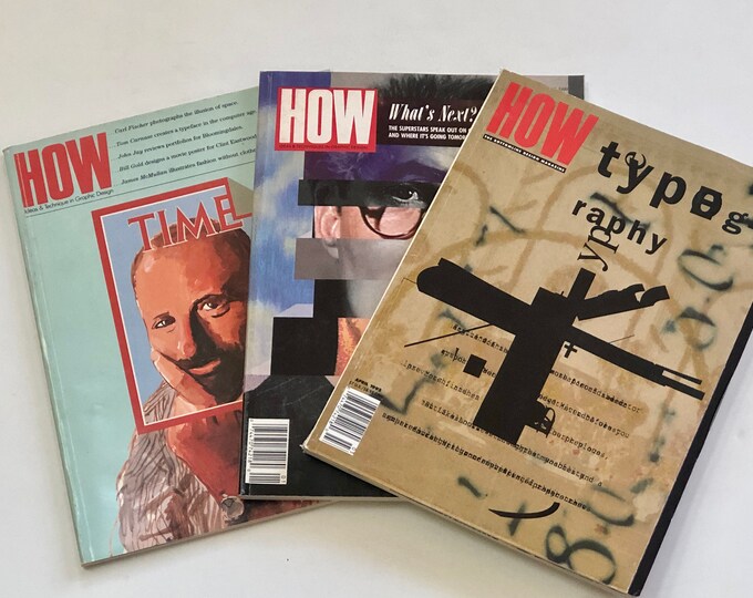 HOW Magazines 1980s/90s Graphic Design Logos | Etsy