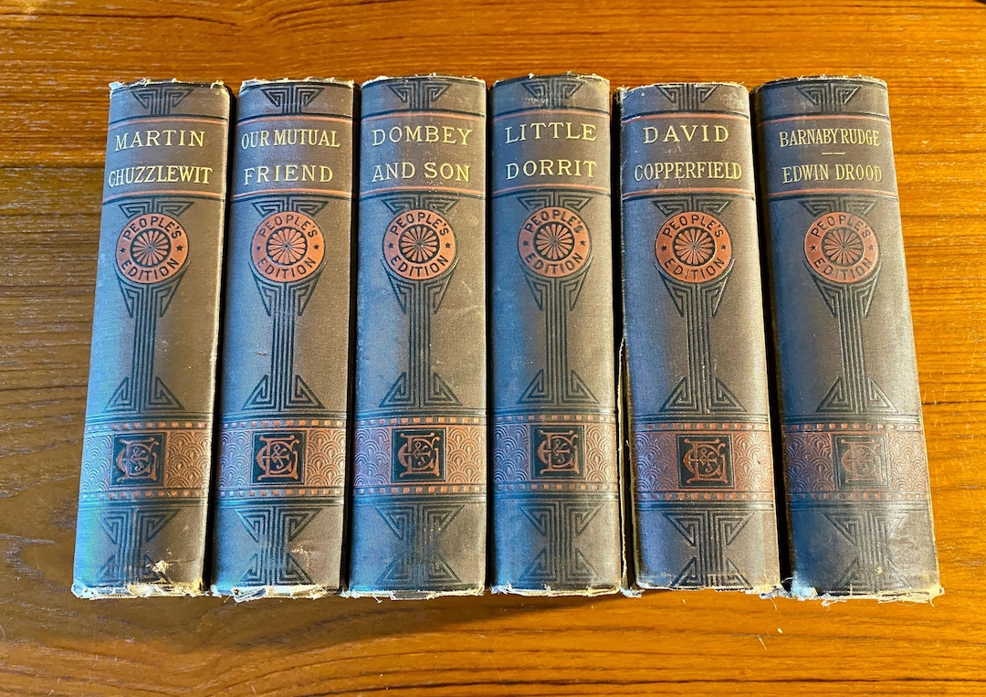 Charles Dickens Antique Book Set - Estes & Lauriat 1882 - the People's ...