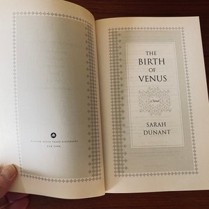 The Birth of Venus - Sarah Dunant - Historical Novel - Random House ...
