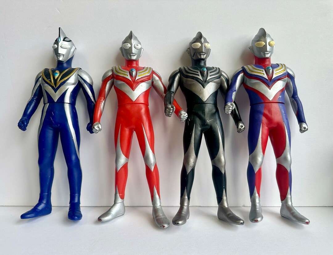 Vintage Ultraman Vinyl Figures Various 80s Lot of 4 - Etsy