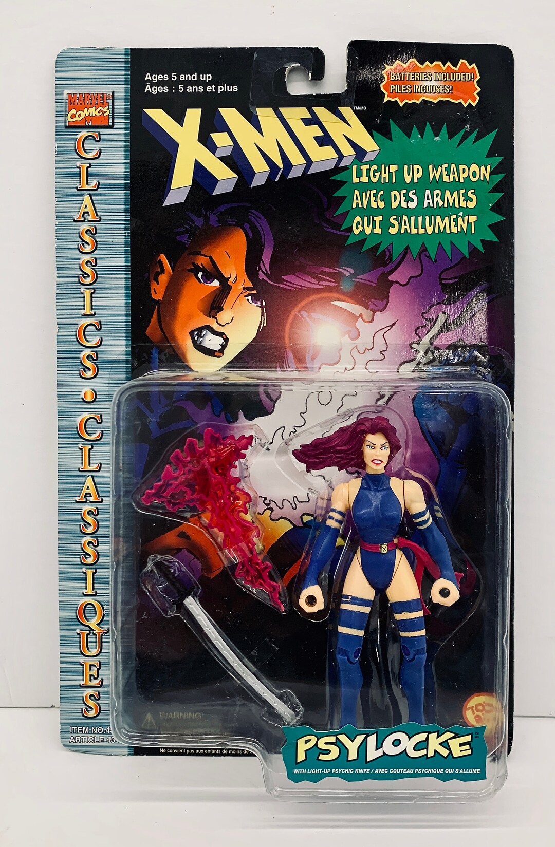 X-men Classics Psylocke 5 Inch Vintage Figure 1996 Toy Biz - Etsy