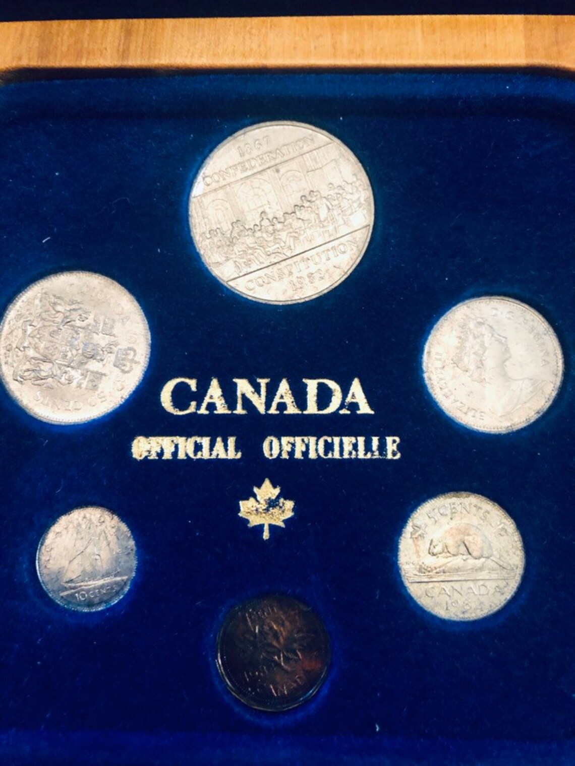 In Box 1982 Royal Canadian Mint 6 Coin Set With Case - Etsy