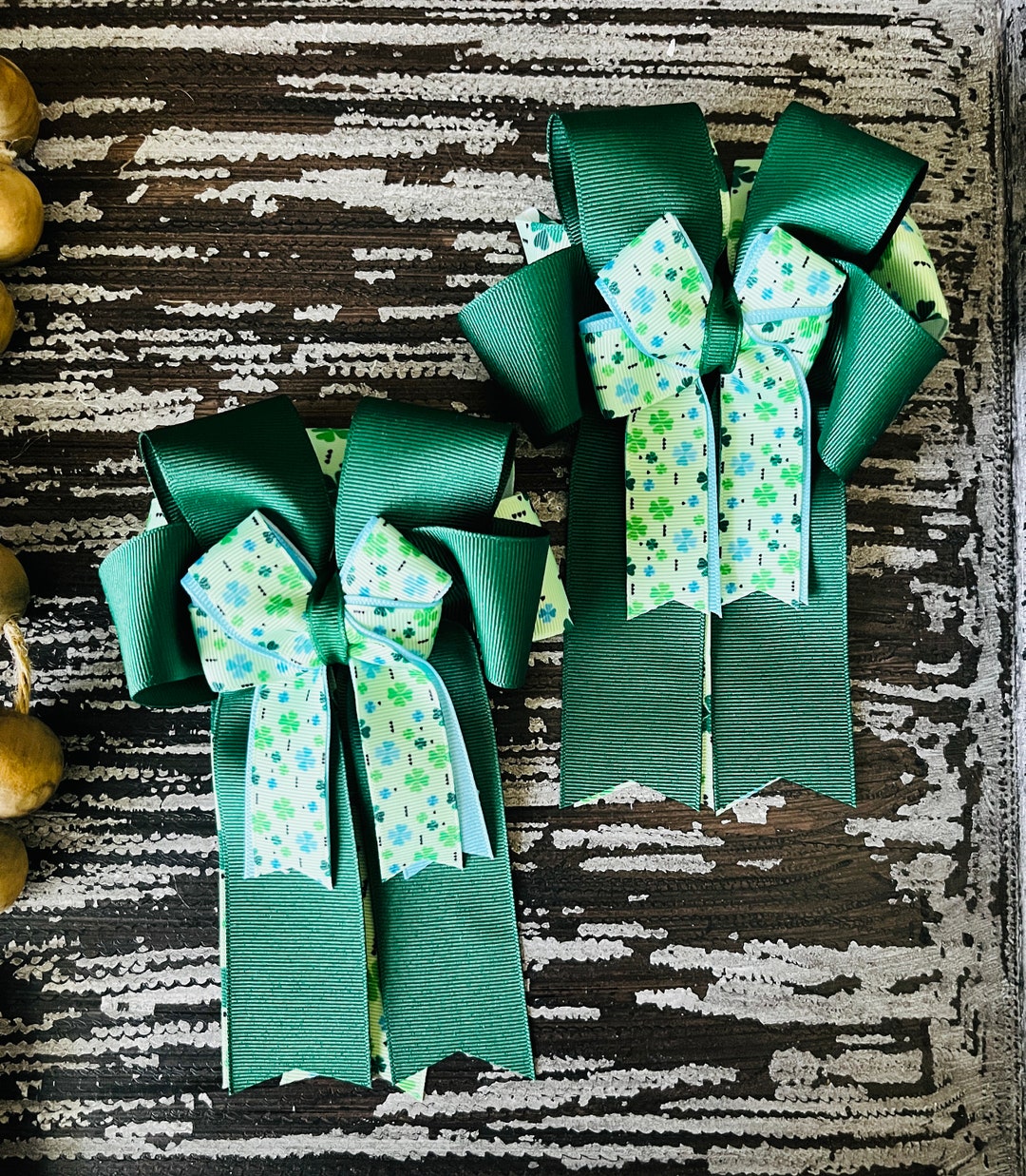 RTS Monogrammed Horse Show Bows - Etsy
