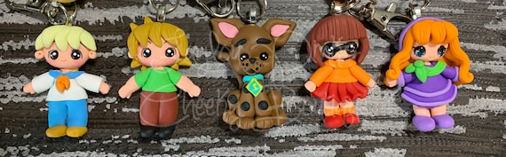 Ready to Ship Scooby Doo and Gang Custom Keychains Daphne Fred | Etsy