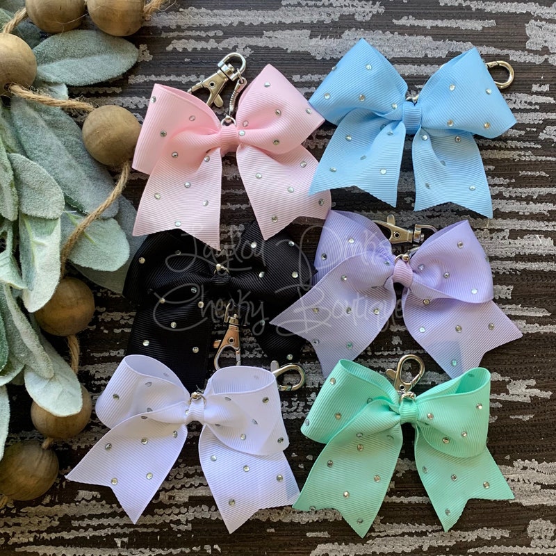 Cheer Bow Key Chain - Etsy