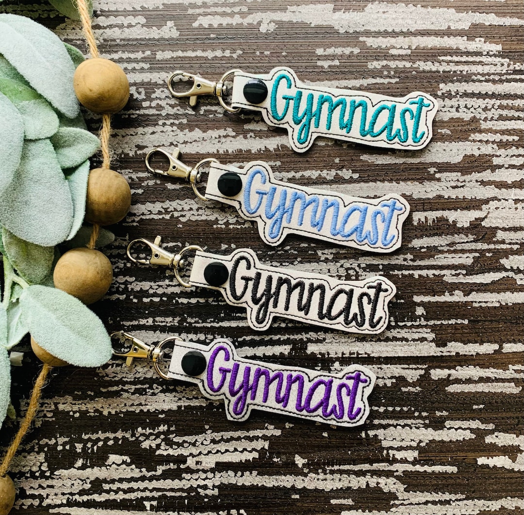 Gymnast Gymnastics Key Fob Keychain - Etsy