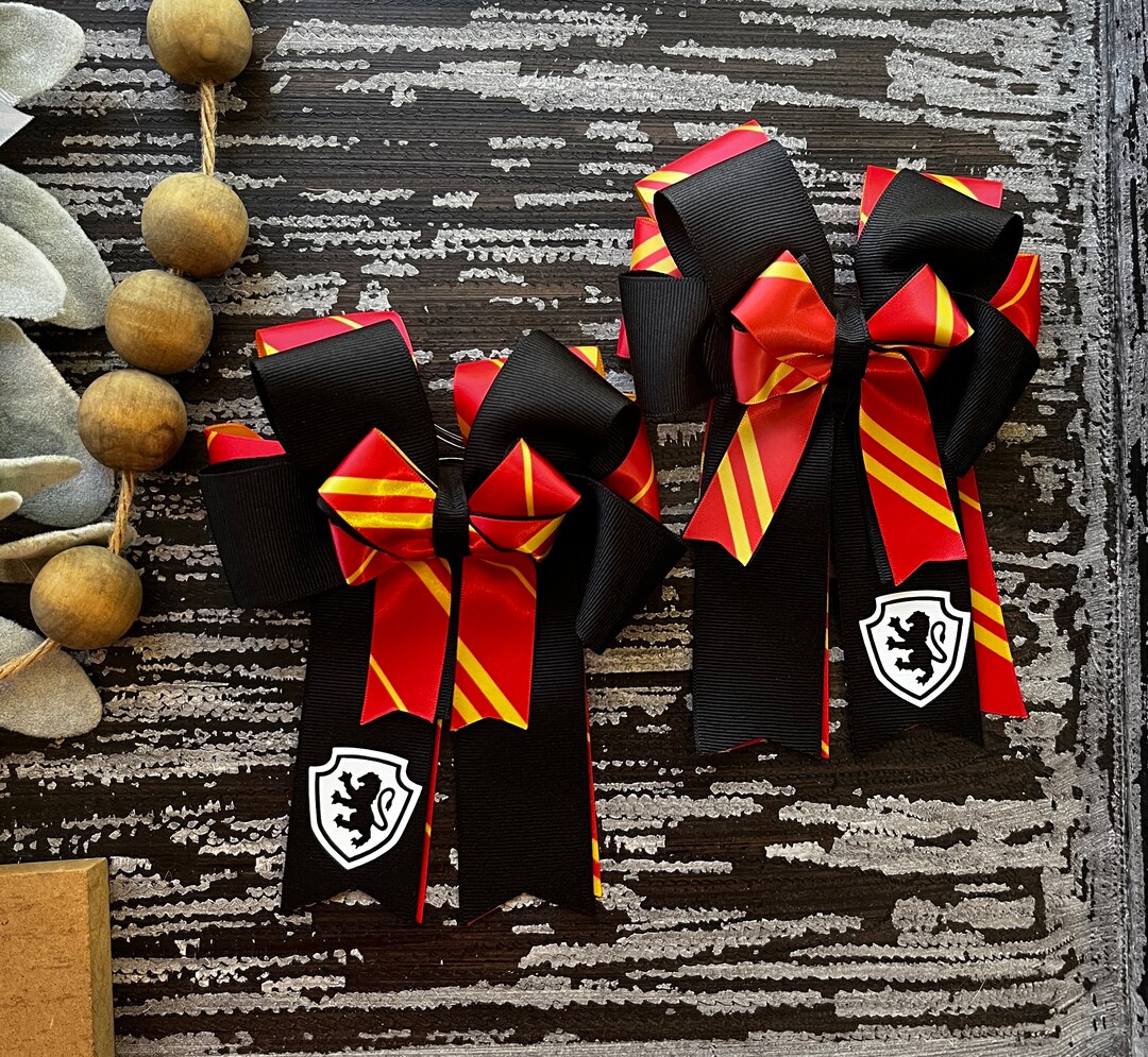 Harry Potter Gryffindor or Ravenclaw Inspired Horse Show Bows - Etsy