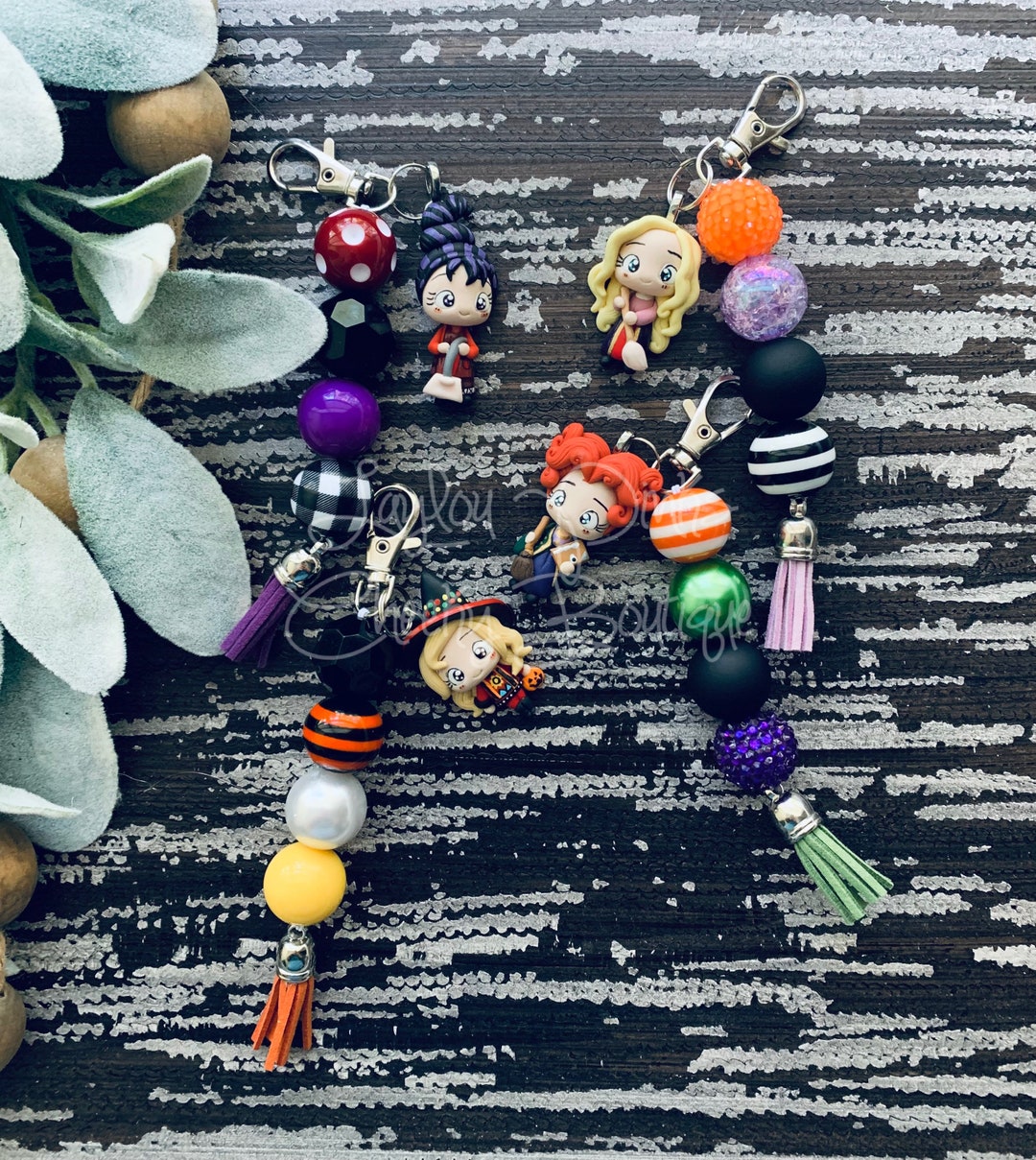 Hocus Pocus Sanderson Sisters and Dani Clay Keychains - Etsy