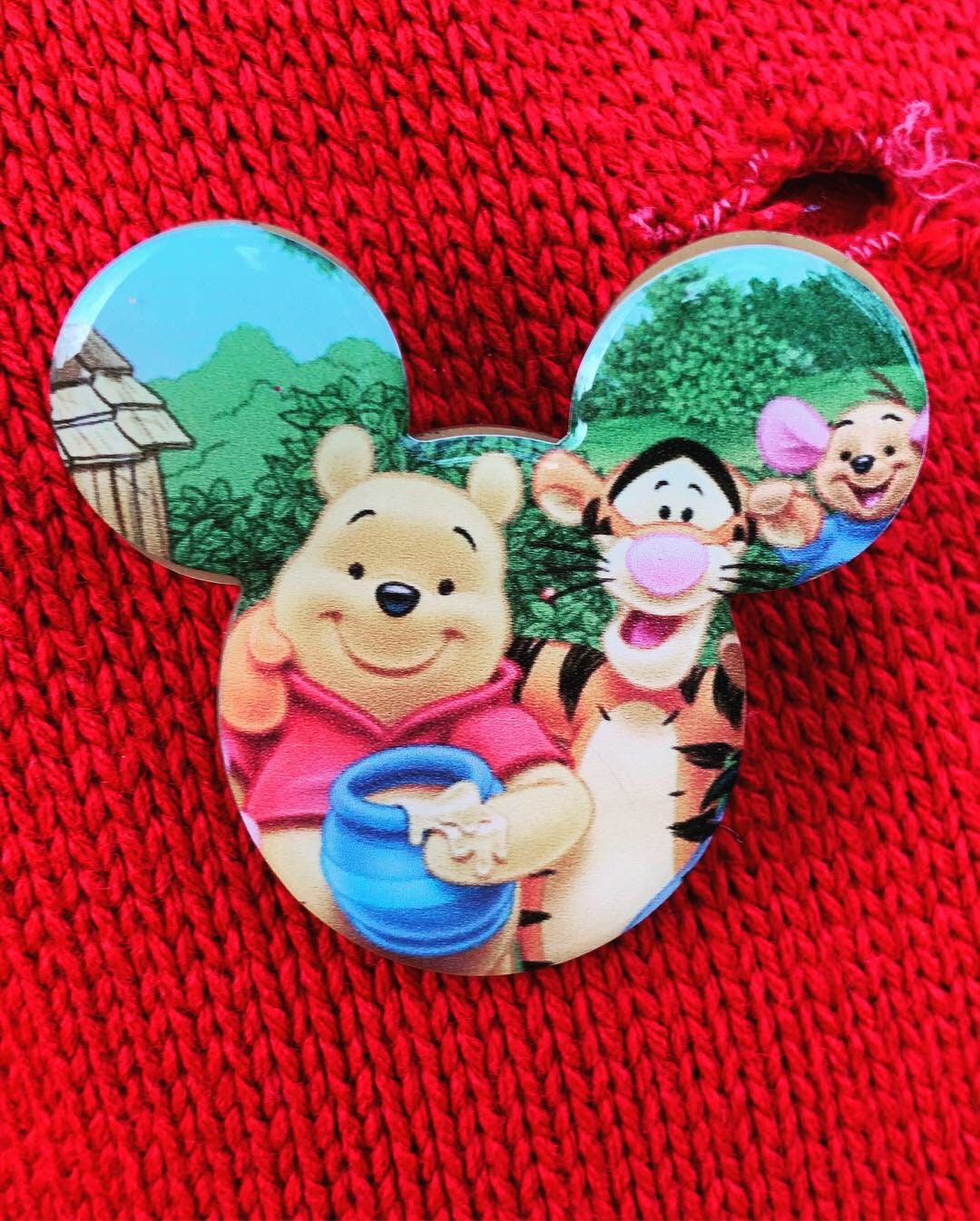 Mickey Head Winnie the Pooh Pin - Etsy