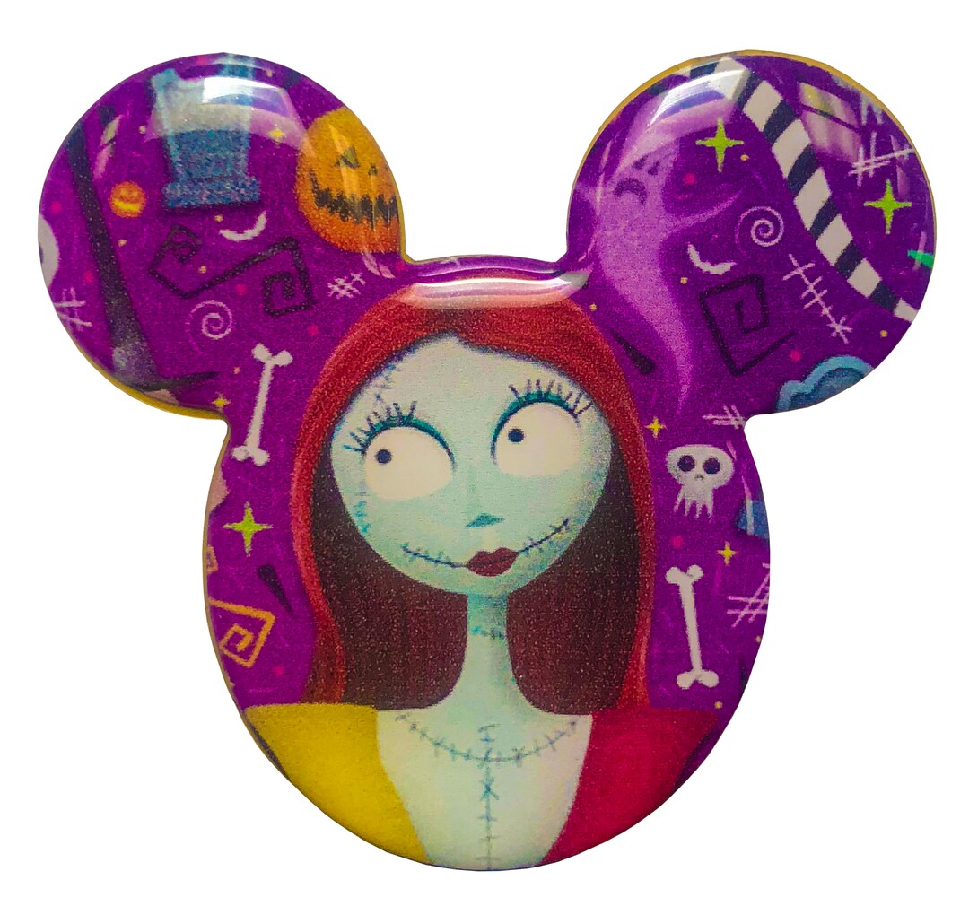 Mickey Head Nightmare Before Christmas Sally Pin or Magnet - Etsy