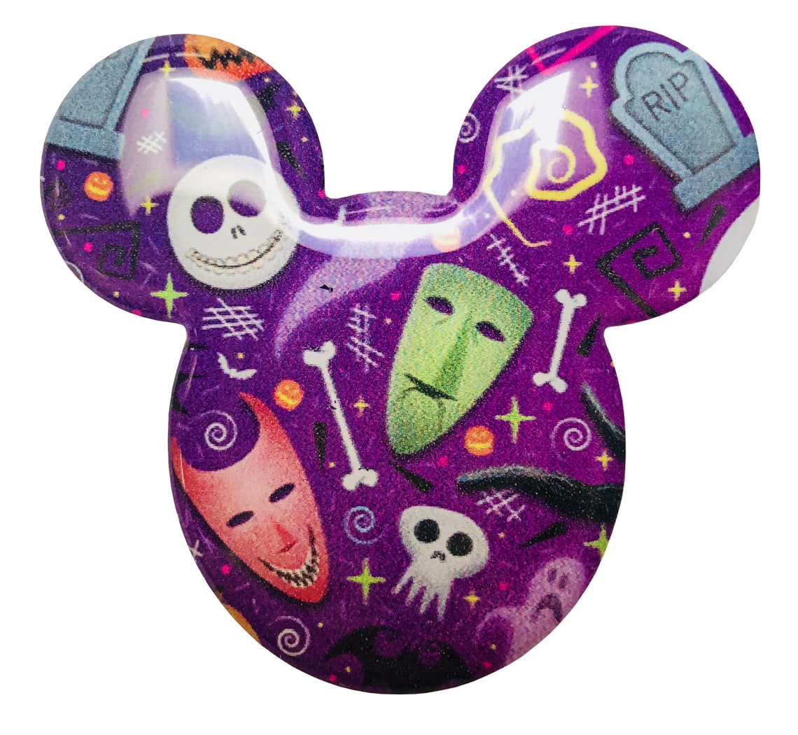 Mickey Head Nightmare Before Christmas Lock, Shock & Barrel Pin or ...
