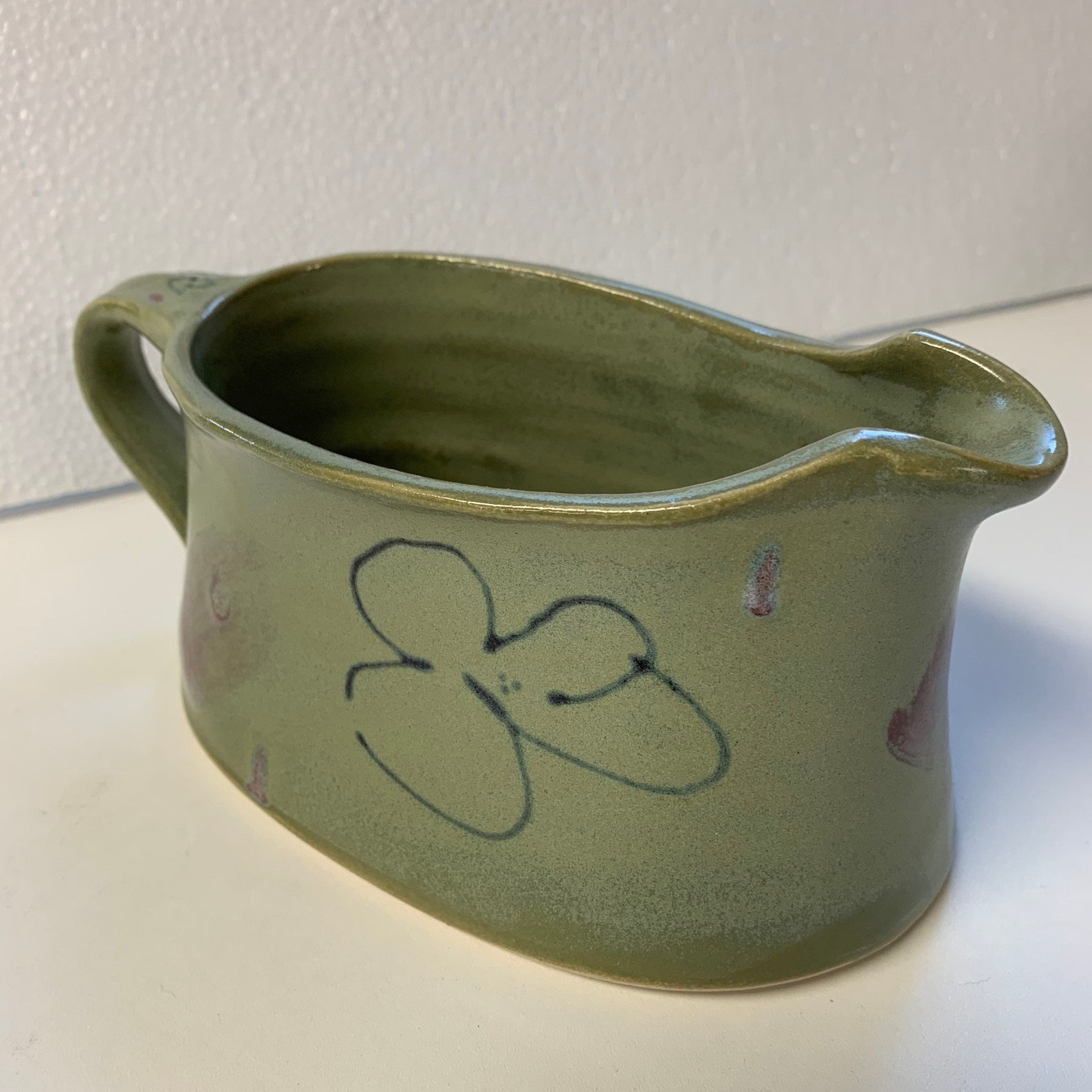 Gravy Pitcher Syrup Pitcherceramic Handmade Pitcher - Etsy