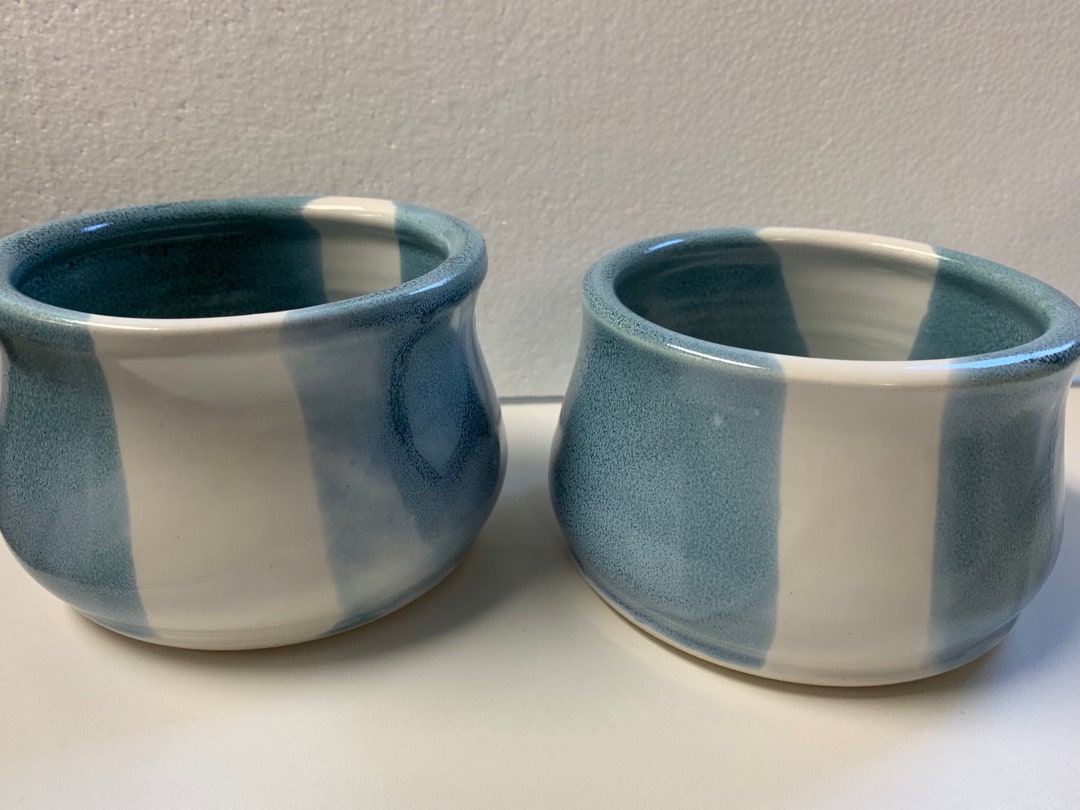 Ceramic Spaniel/bassett Dog Bowls. Small Pair of Pet Bowls - Etsy