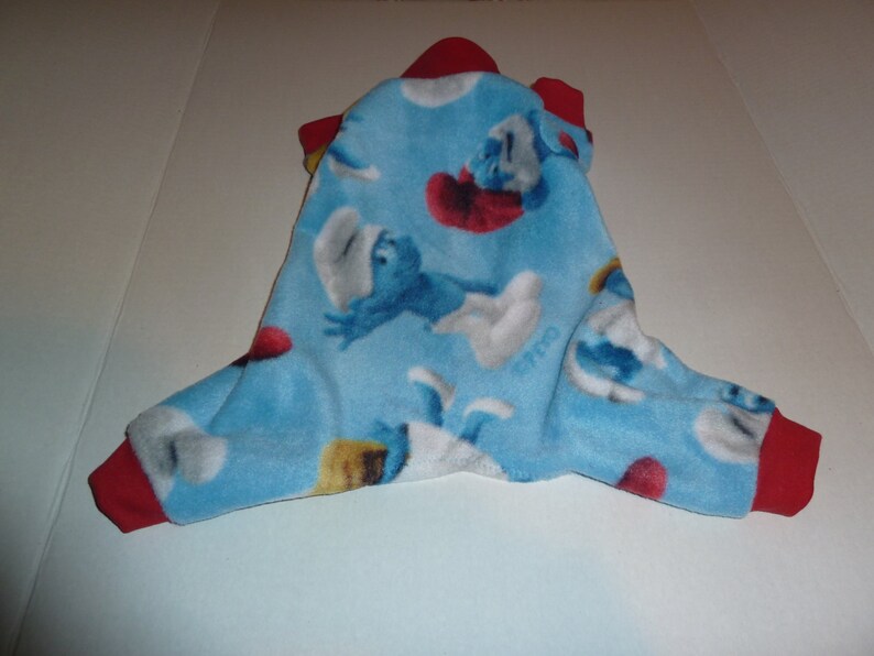 Small Medium Large Colorful Smurfs Pajamas on Blue - Etsy