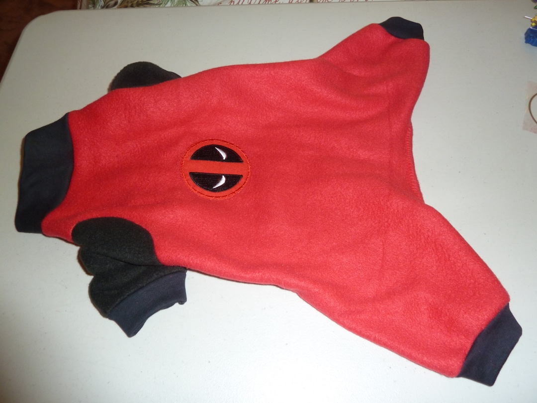 Small, Medium, Large Deadpool Doggy Pjs, Doggy Onesies, Marvel Deadpool ...