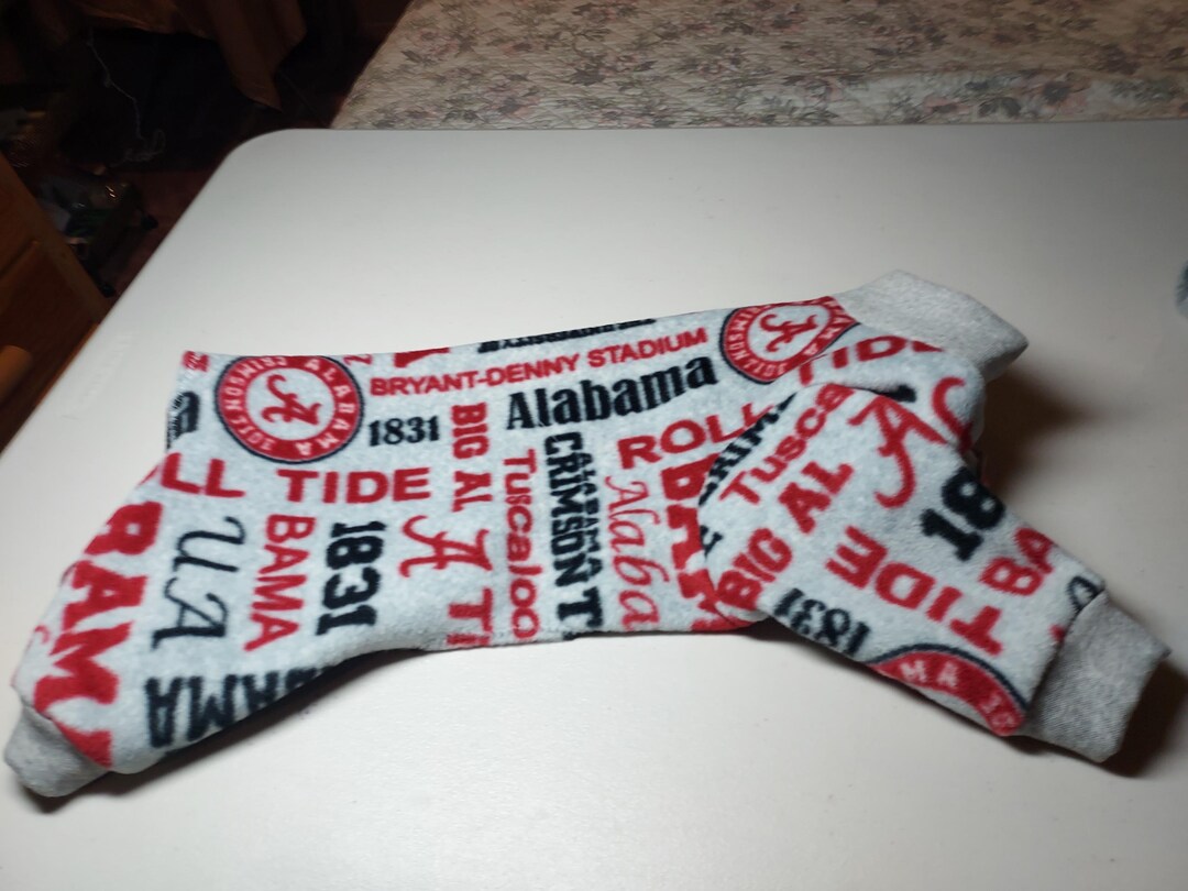 Alabama Crimson Tide Dog Pajamas: Roll Tide Fleece Onesie, S.M.L - Etsy