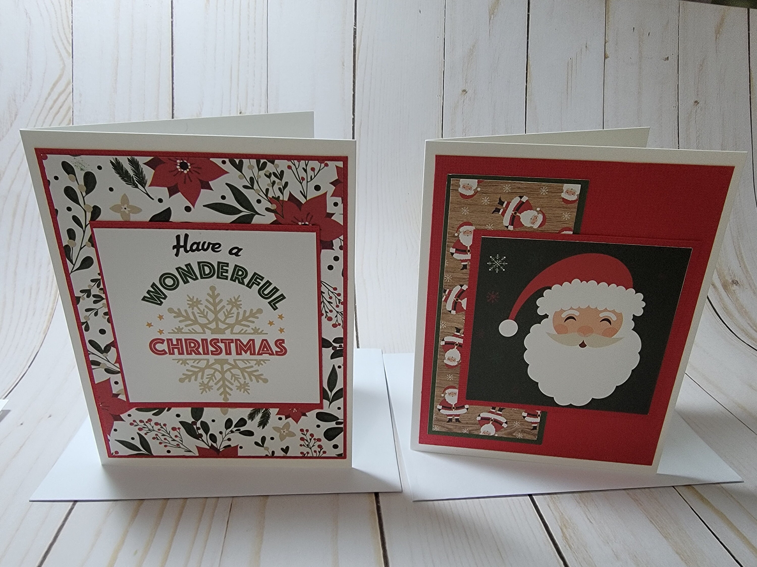 Handmade Christmas Cards Set of 10 With Envelopes Handmade Note Cards ...