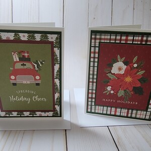 Handmade Christmas Cards Set of 10 With Envelopes Handmade Note Cards ...
