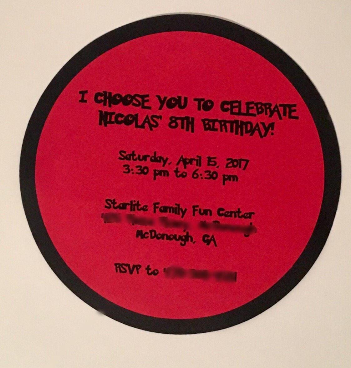 Pokeball / Pokemon INSPIRED Invitation or Announcement - Etsy