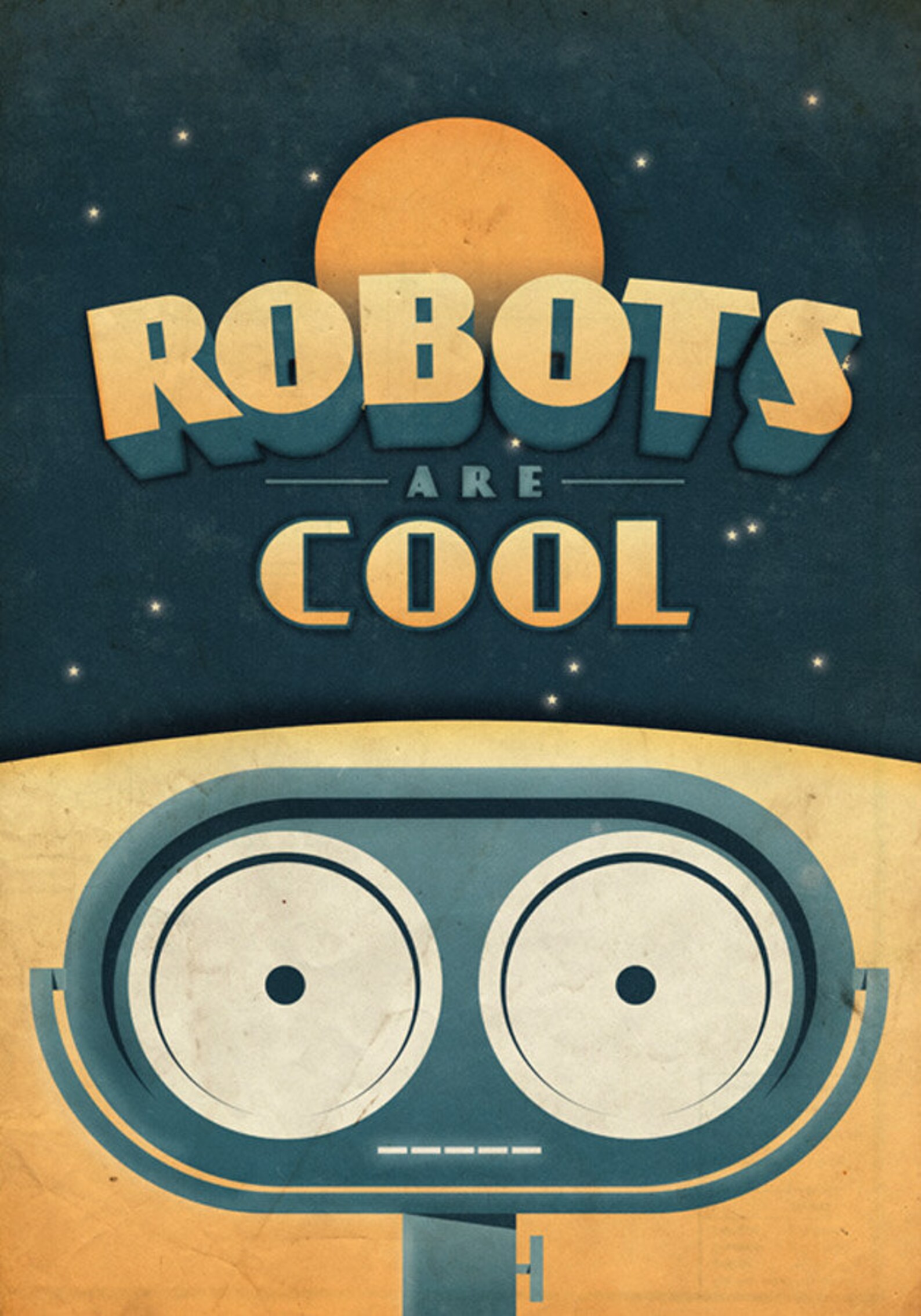 Robots Are Cool Poster Art Print 11 X 17 - Etsy