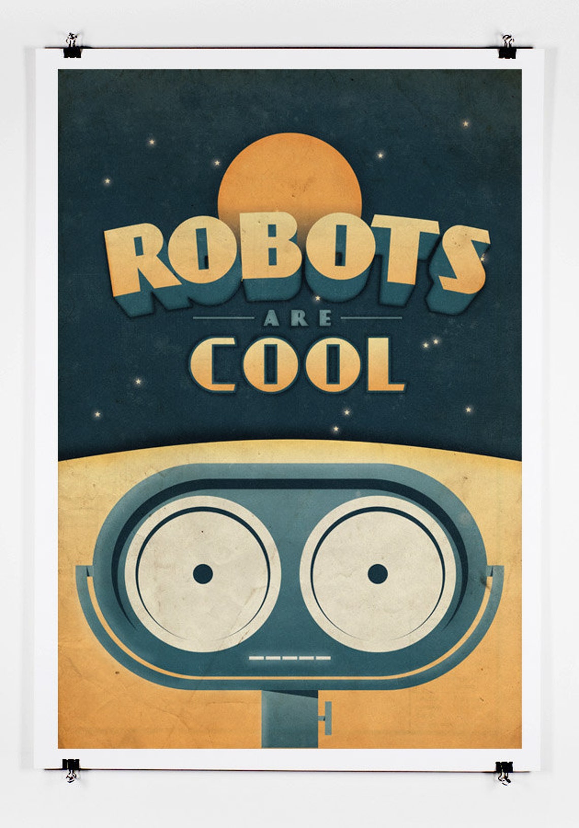 Robots Are Cool Poster Art Print 11 X 17 - Etsy