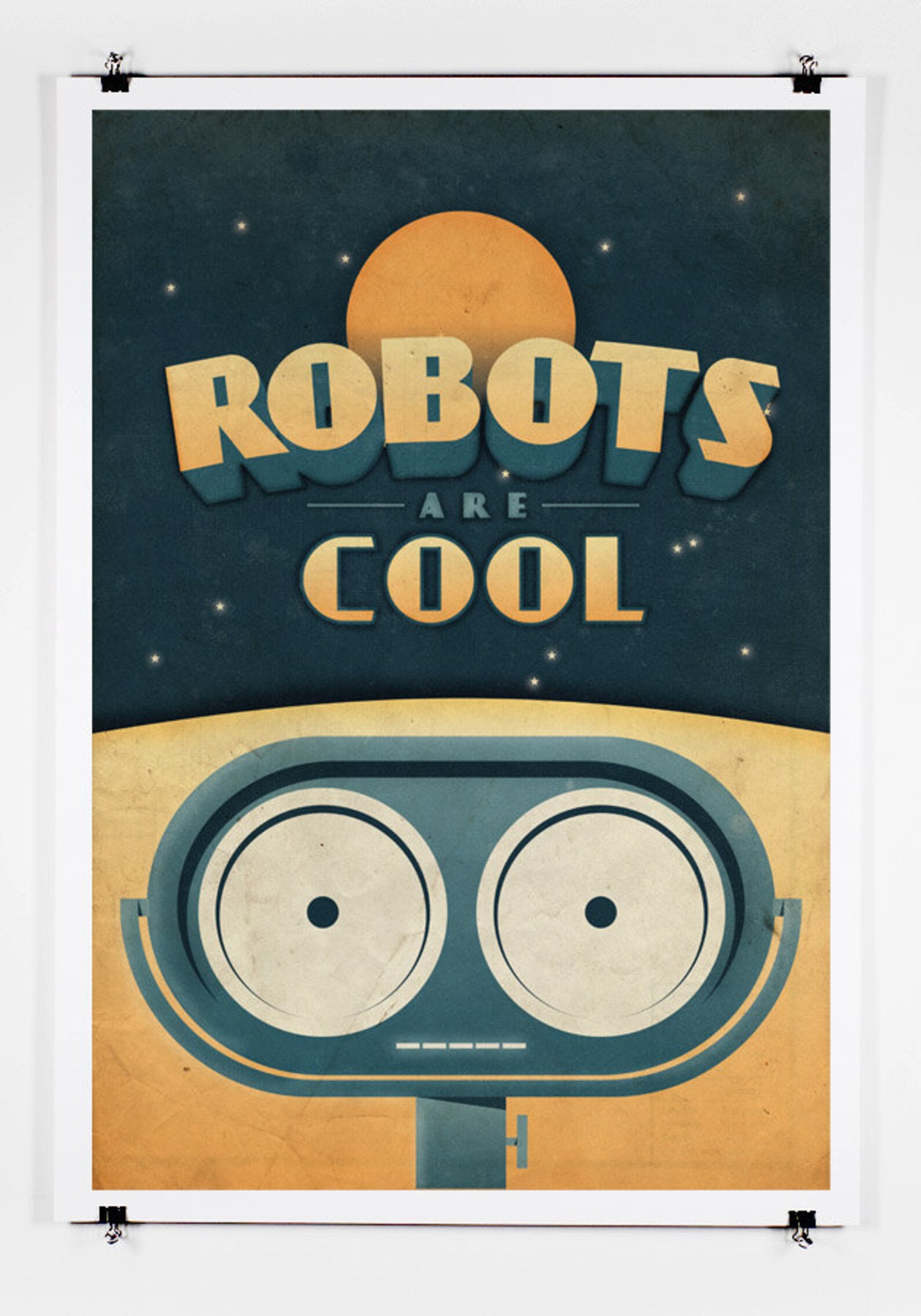 Robots Are Cool Poster Art Print 11 X 17 - Etsy