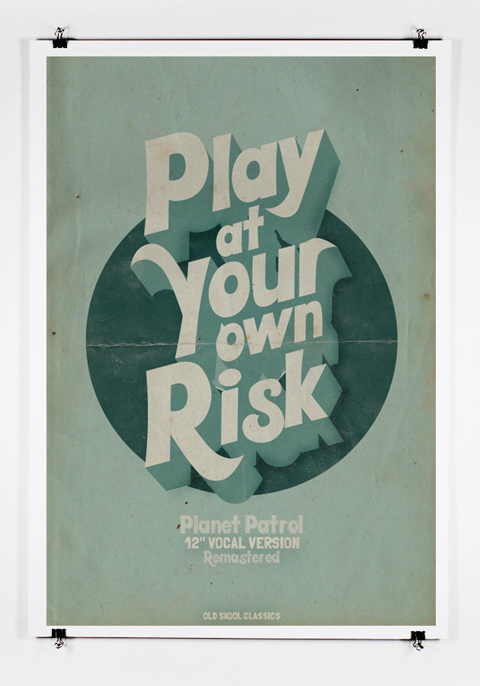 Play at Your Own Risk Poster Art Print - Etsy