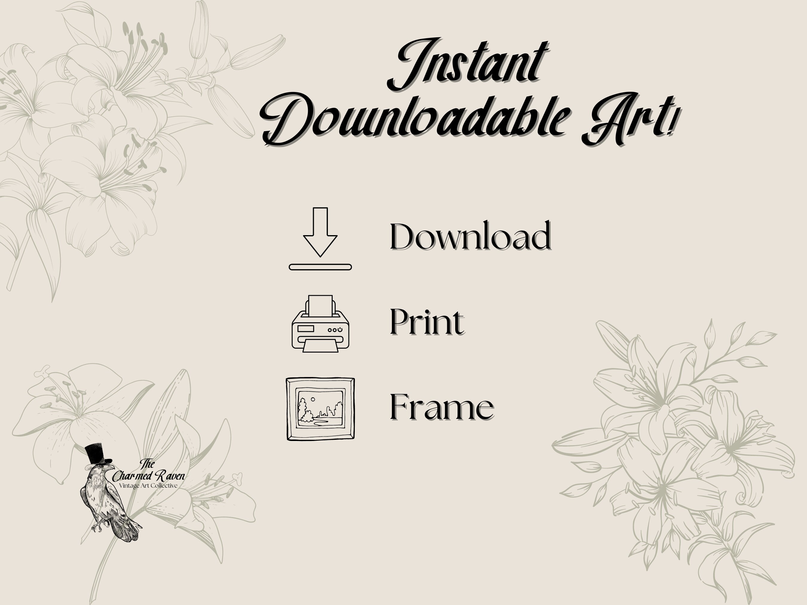 PRINTABLE Landscape Vintage Print Camille Pissaro Cowherd at Valhermeil ...