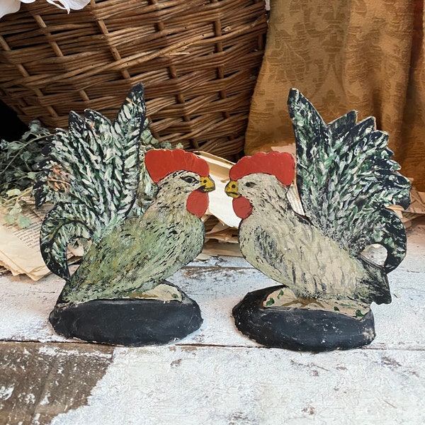 Primitive Rooster - Etsy