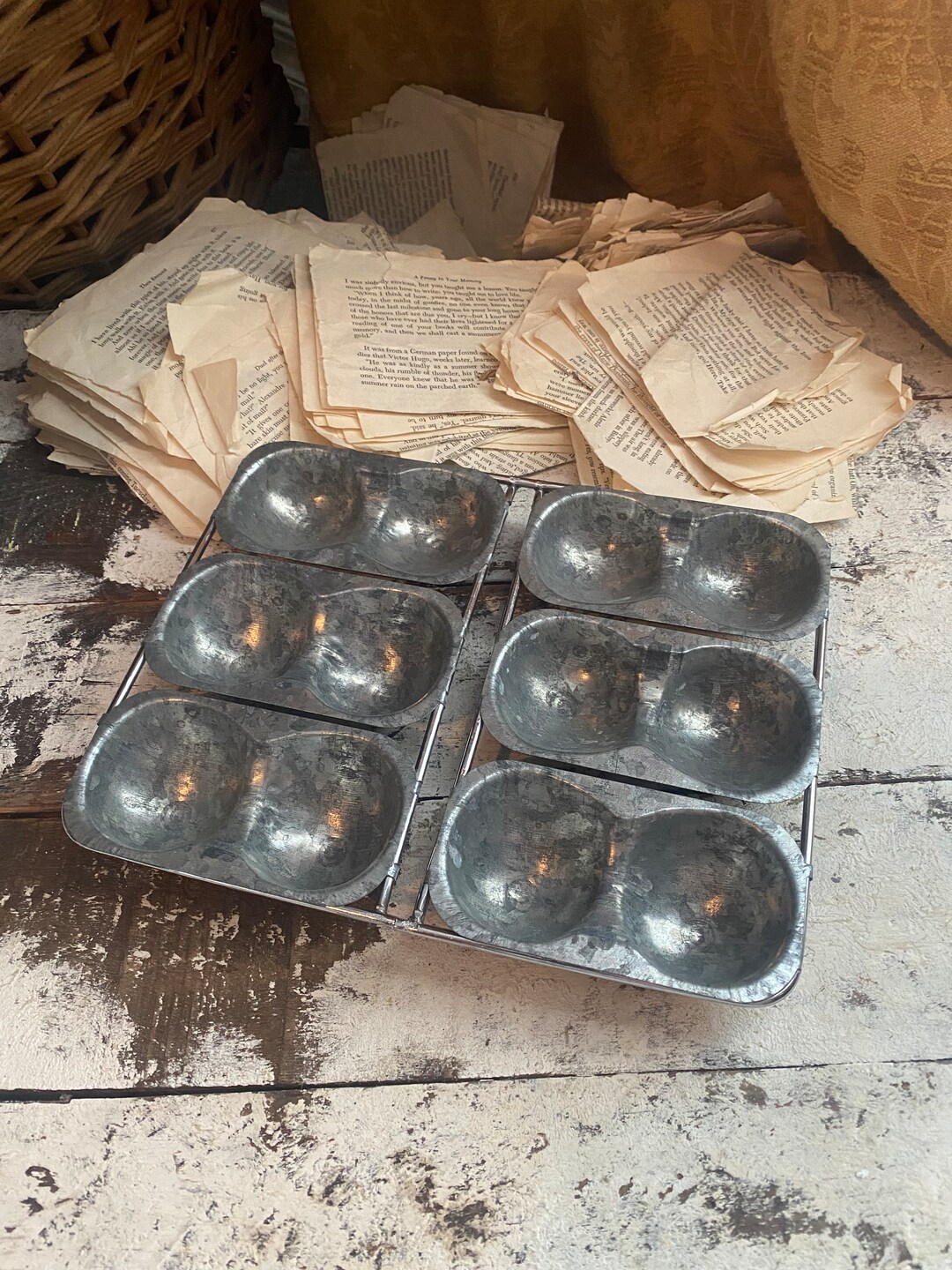 Vintage Zinc Metal Mold: Unique Kitchen Decor (9.5x7.5) - Etsy