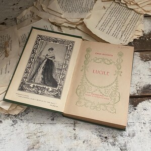 Antique Green Lucile Book Collectible Book Owen Meredith - Etsy