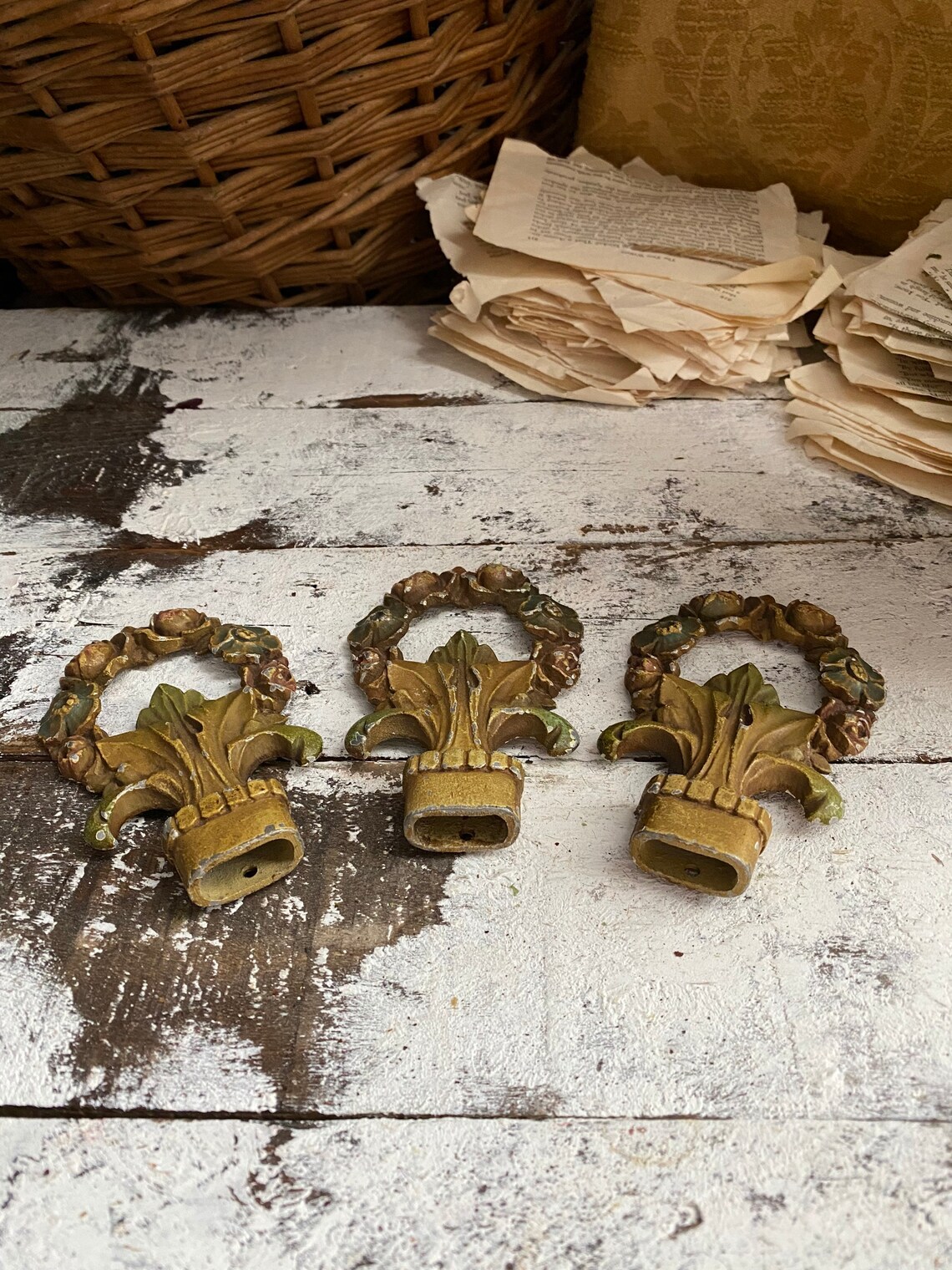 Antique Cast Aluminum Flower Finial Awesome Metal Finial | Etsy