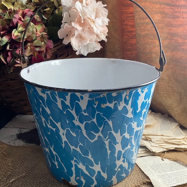 Enamel Bucket - Etsy