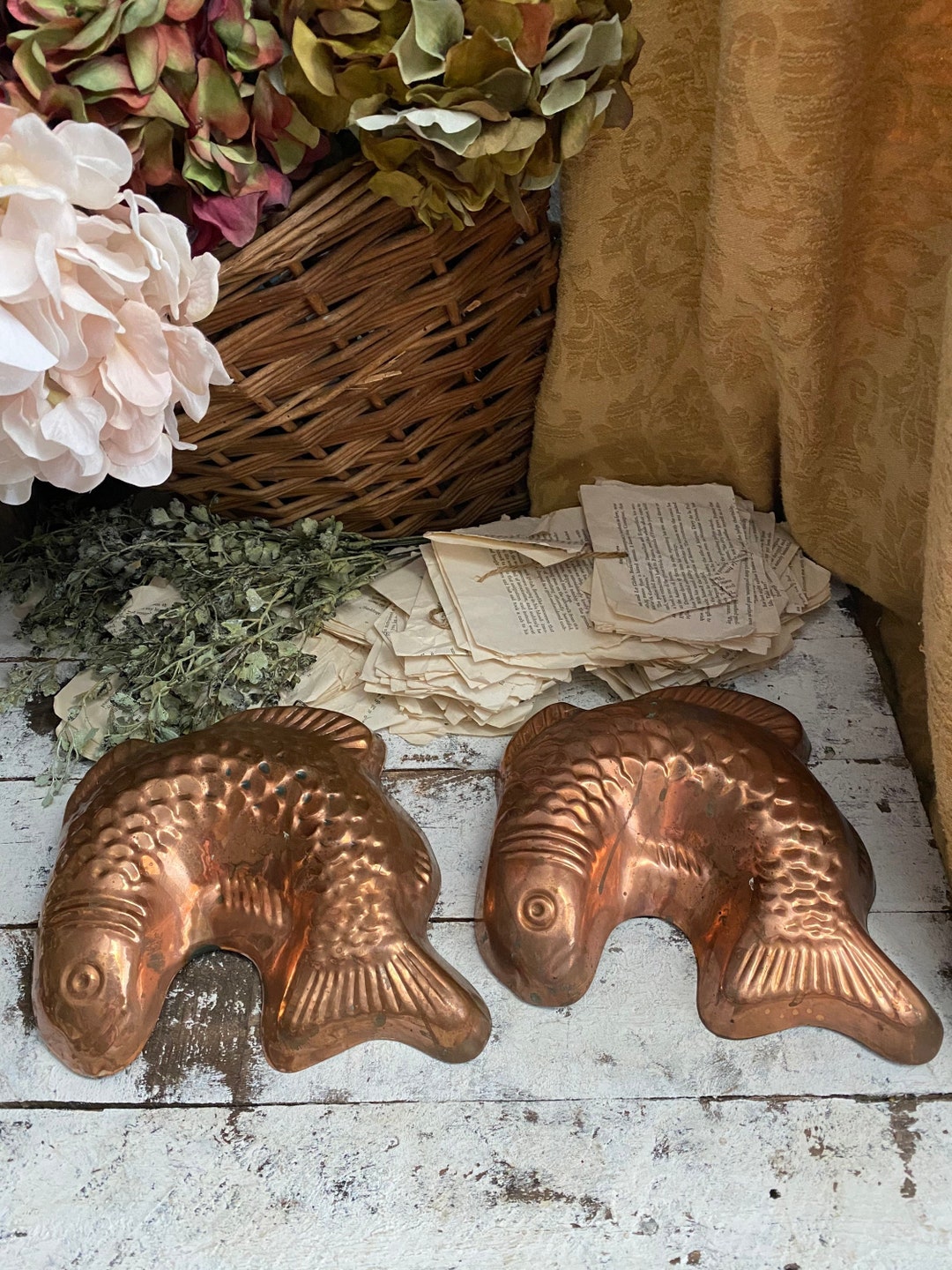 Copper Fish Kitchen Decor Fish Mold, Vintage Copper Sold Separately - Etsy