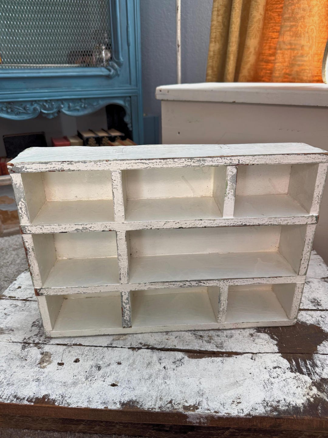 Painted Divided Wood Display Cubby or Organizer - Etsy