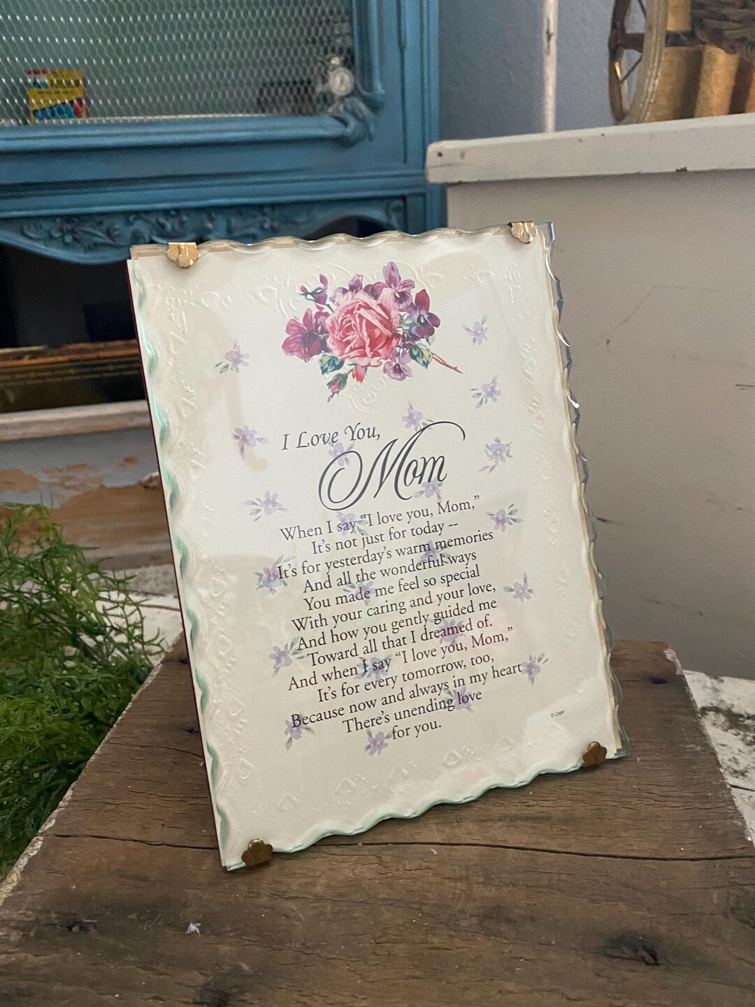 Frameless Beveled Glass Scalloped Edge Picture Photo Frame - Etsy