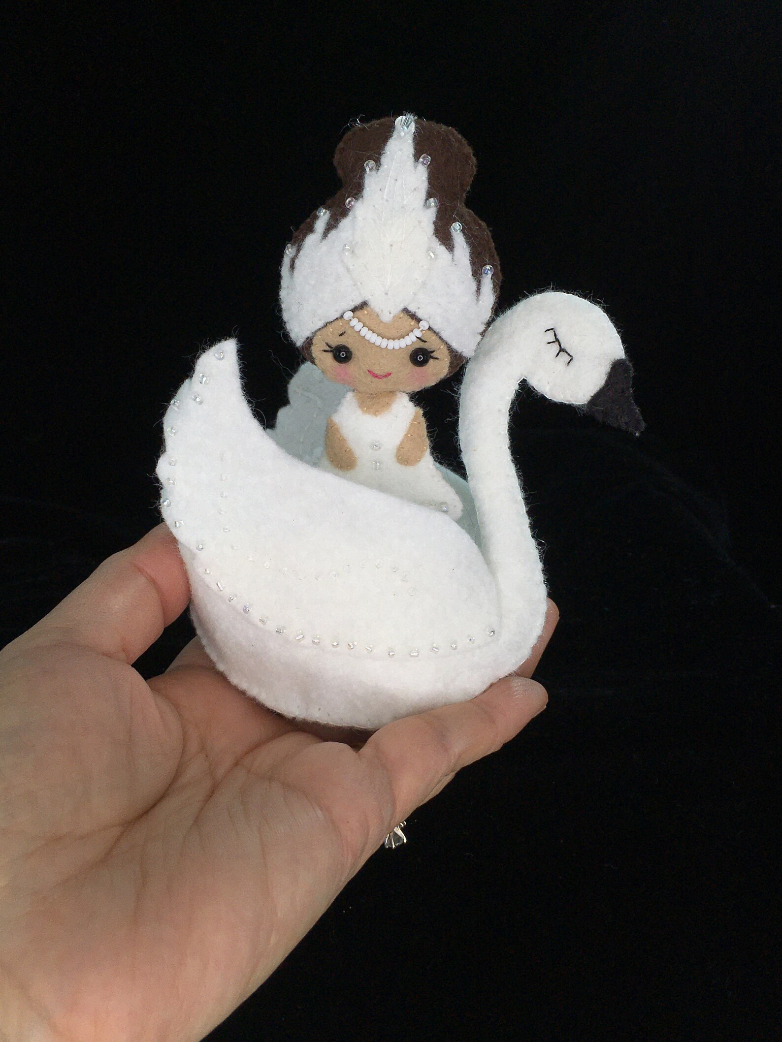 Swan Princess Finger Puppet - Etsy