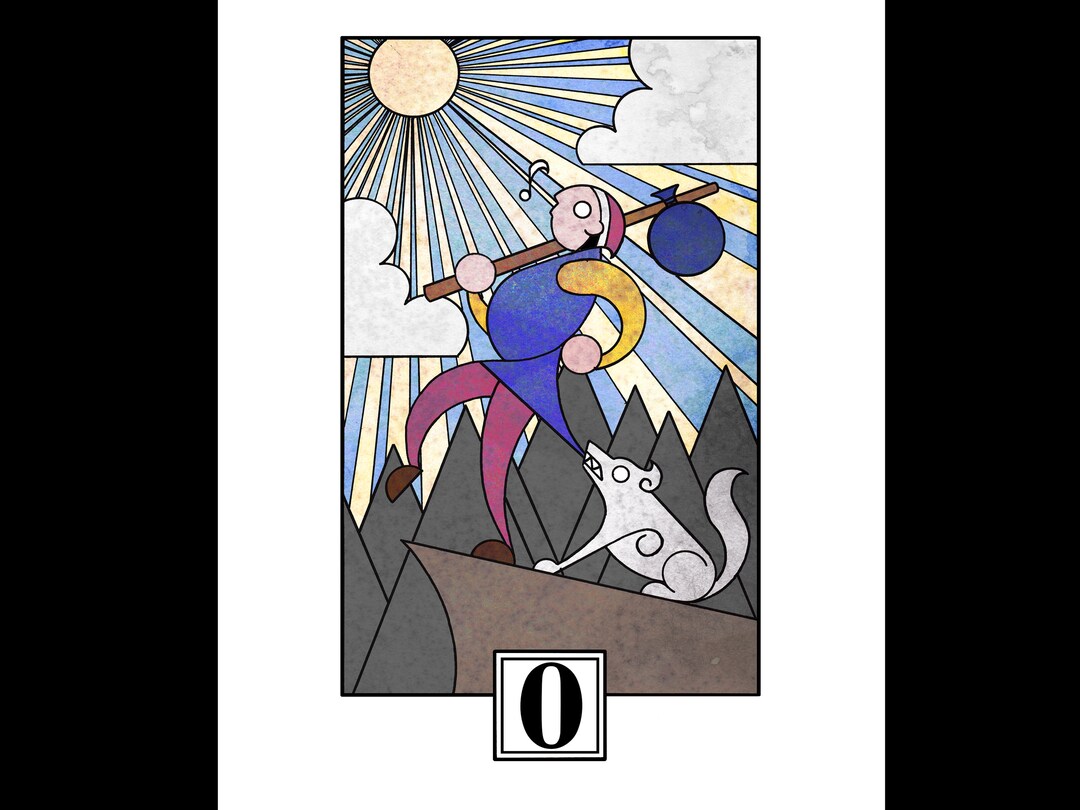 The Fool A Lazy Crow Tarot Deck Major Arcana Print - Etsy