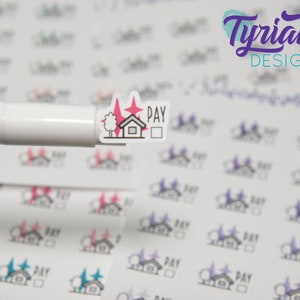 Housing Payment Stickers. Different Color Options. Keep Track of Rent ...