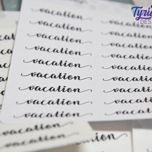 Vacation Stickers | Planning Sticker | 18 Stickers | 1.5 X .33 Inches ...