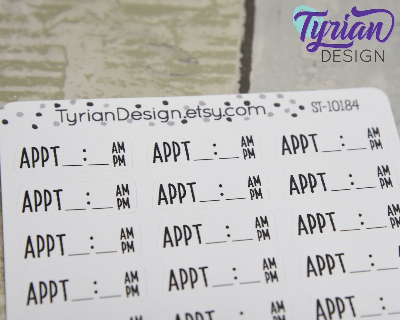 Appointment With Time Sticker for Planners and Journals. Clear - Etsy