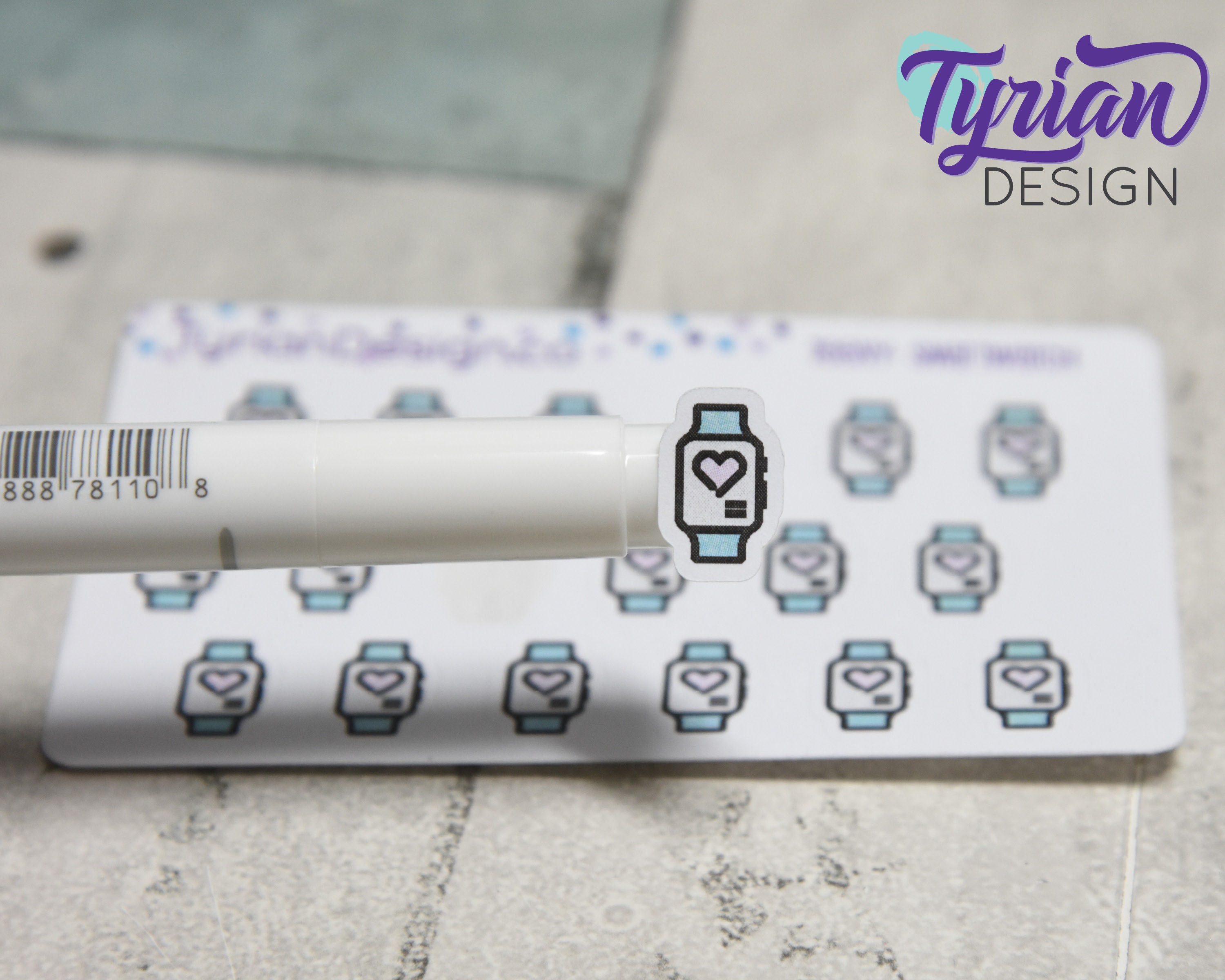 Smartwatch Stickers Tiny watch stickers on mini sheet | Etsy