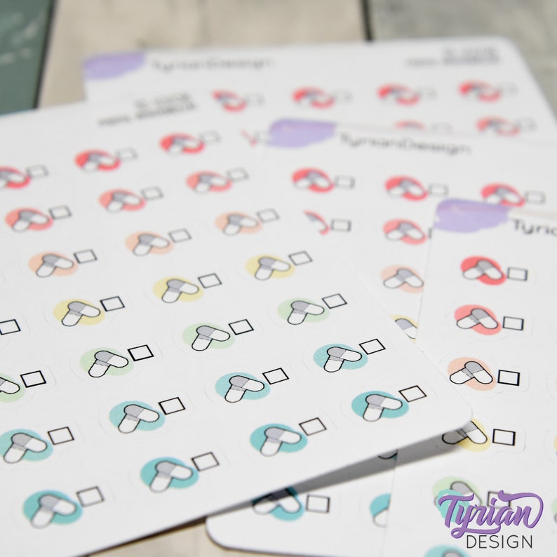 Meds Stickers | Color Options | Keep Track of Medicine, Prescriptions ...