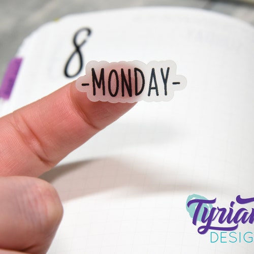 Themed Days of the Week Stickers - Etsy